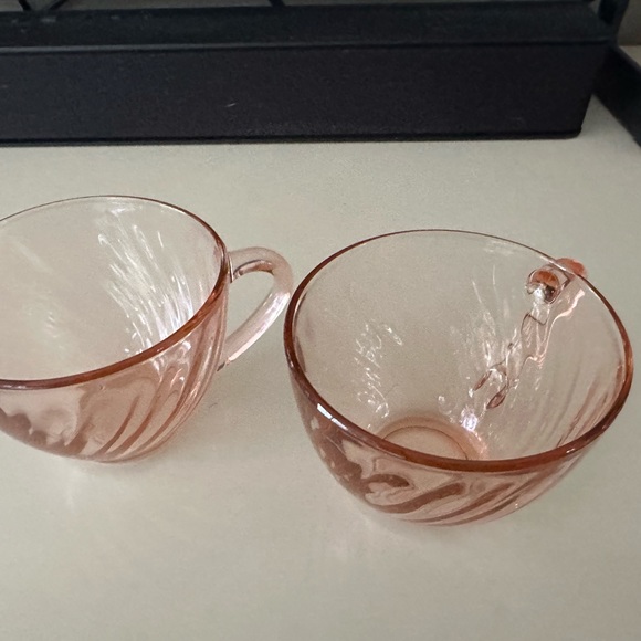 Arcoroc | Dining | Arcoroc France Glassware Rosaline Blush Pink Swirl ...